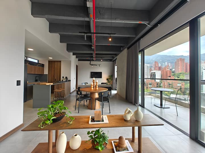 Luxury Loft | Private Terrace | Coworking | Open - Medellín
