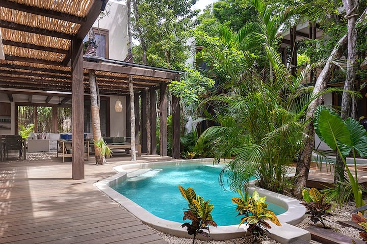 Sacbe, 2 Pools, Hot Jacuzzi, 8br, Daily Cleaning - Tulum