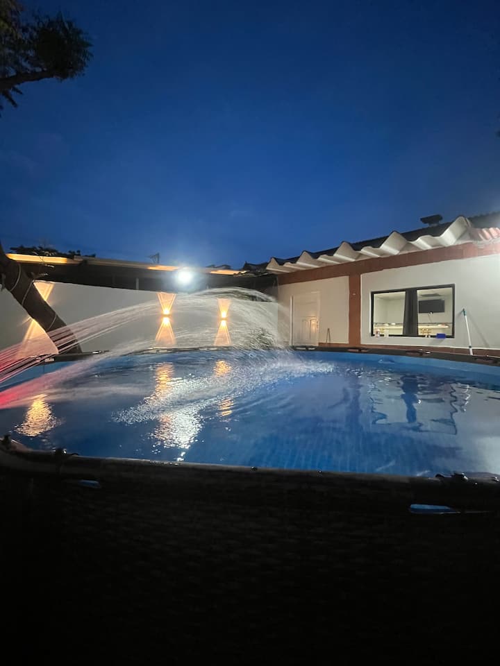 Cabaña Privada Con Piscina A 200 Metros Del Mar - Puerto Colombia