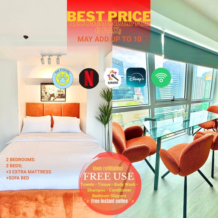 5minwalk To Bgc Central/shangrila—parking+videoke - Makati