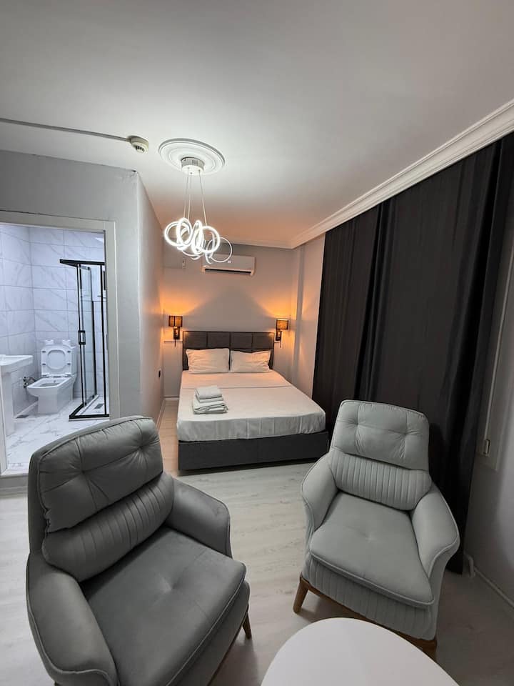 Pi Park Hotel | 2 Kişilik | 1+0 Oda | Bornova - Bornova