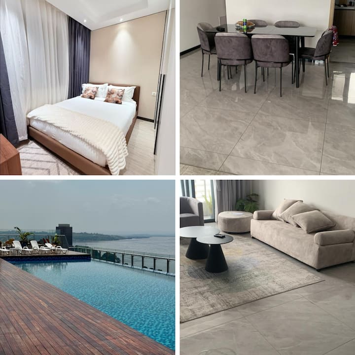Luxury Gombe Stay | Modern Apartment, Pool & Gym - Kinshasa