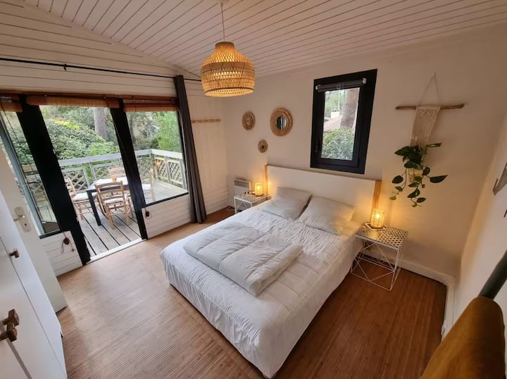 Cabanon Océan · Cheminée & Forêt, Proche Océan - Lacanau