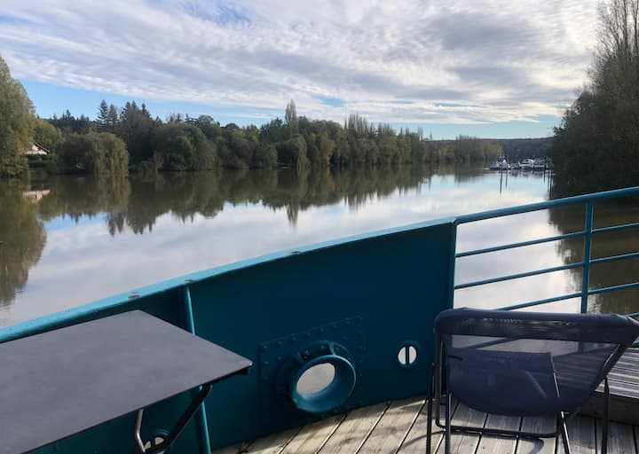 Une Péniche Bleue - 8 à 10 Personnes - Fontainebleau