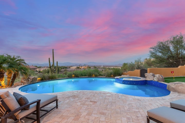 5br, 3 Den Oasis W/ Pool, Hot Tub & Fountain Views - Fountain Hills, AZ