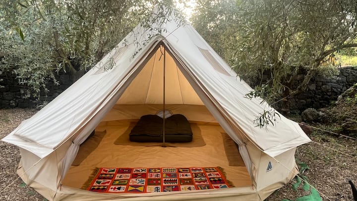 Tenda In Agricampeggio Ai Piedi Dell'etna - Milo