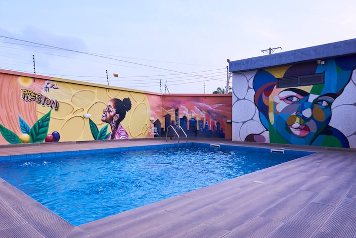 Urban Luxe Retreat- East Legon+free Airport Pickup - Accra