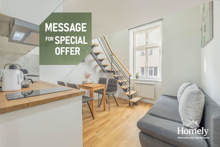 Prague 1|2 Brs Loft|elevator|quiet|netflix|washer - Praha