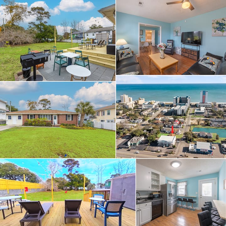 Lovely 2king Huge Private Yard/firepit/bbq/seaview - Myrtle Beach, SC