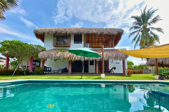 Beach House With Rooftop Mini Bar | Sleeps 20 - Monterrico