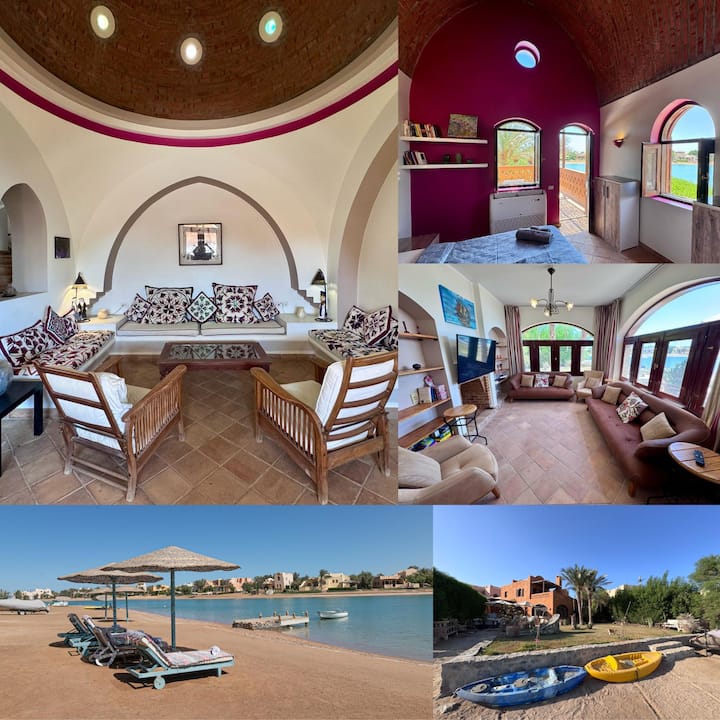 El Gouna Nubian Lagoonfront Villa - 4br, 9 Guests - Hurghada