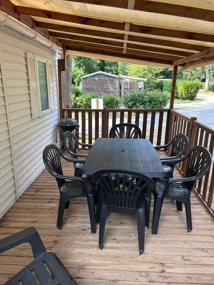 Mobil Home Au Cœur De La Forêt - Grande Terrasse - Saint-Chéron
