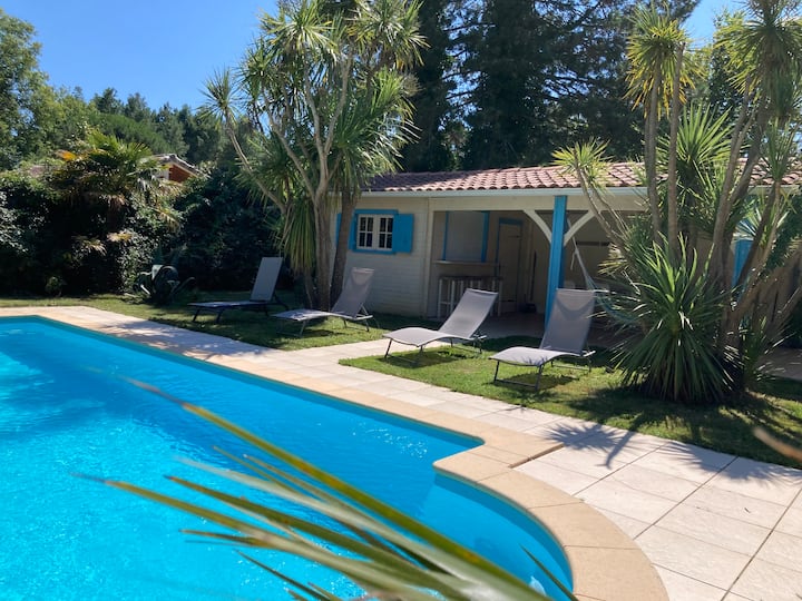 Maison Familiale, Piscine, Proche Plages Et Océan. - Biscarrosse