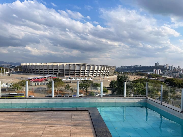 Loft No Mineirão: Conforto E Vaga De Garagem - Belo Horizonte