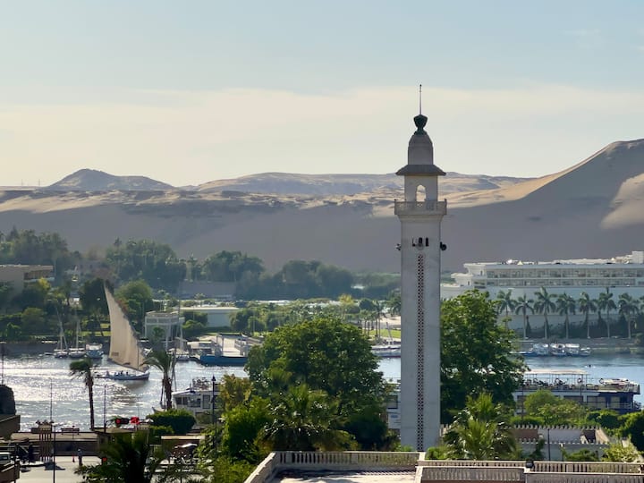 Elegant Nile View Apartment Aswan Downtown - 중동