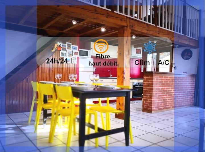 Loft Clim 24/24 Atypique Calme + Proche Centre - Toulouse