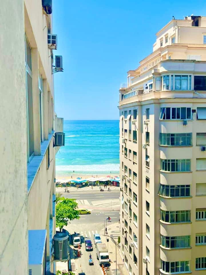 Apartamento  Andar Alto Com Varanda + Vista Mar - Ipanema