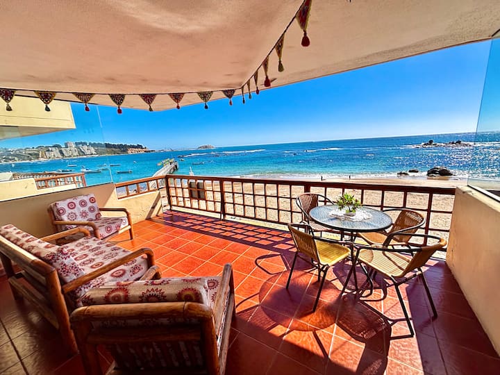 Hermoso Y Amplio Departamento Frente Al Mar - Algarrobo