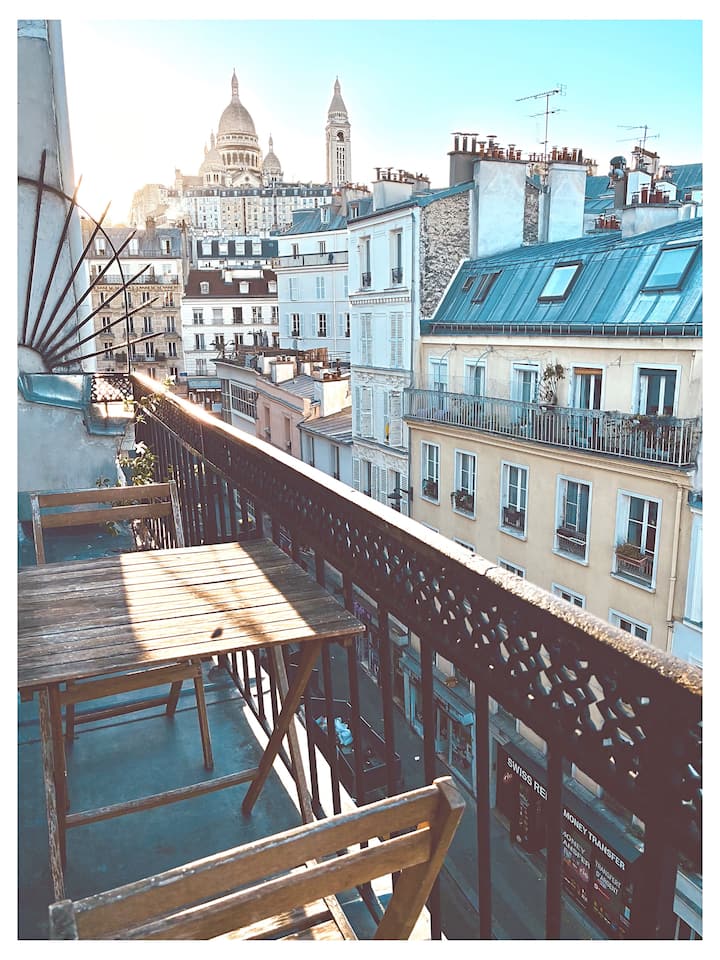 Calme Et Lumineux - Balcon Avec Vue Montmartre - París