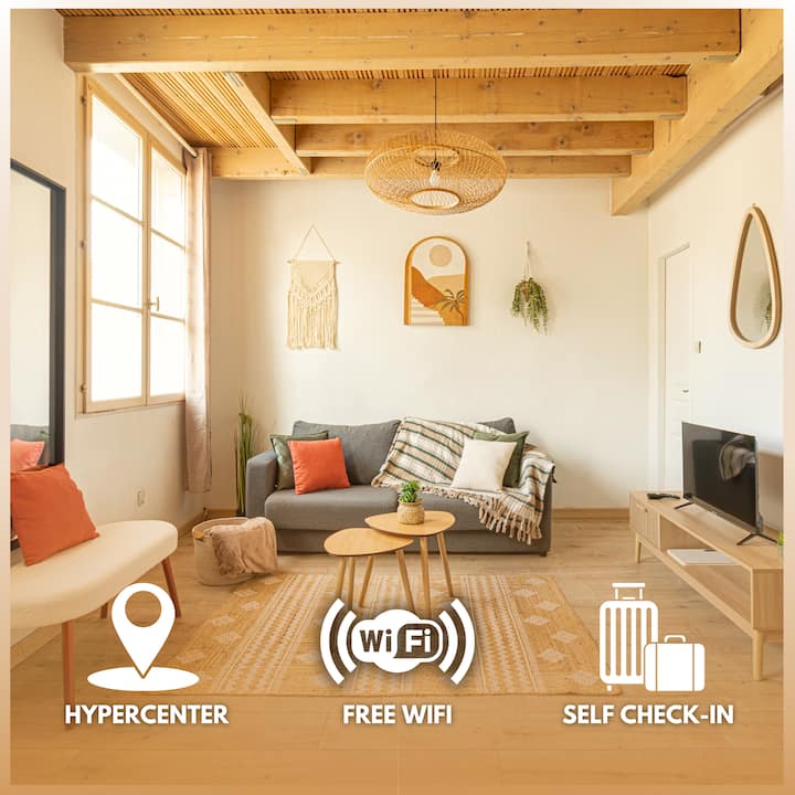 Oasis Secrète • Hypercentre • Duplex Bohème •&nbsp;Wifi - 아비뇽