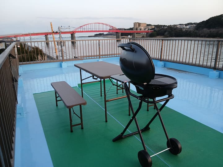 1日1組限定！絶景屋上でbbq・釣り・カラオケをひたちなか市・大洗町の観光の拠点にできて最高！ - Oarai