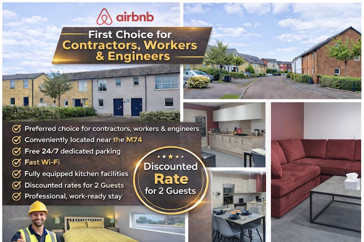 Oatlands Oasis/free Parking/2 Minutes From M74 - Glasgow