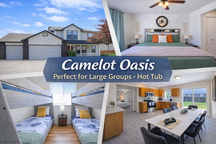 Camelot Oasis Retreat |Hot Tub| Perfect For Groups - Caldwell, ID