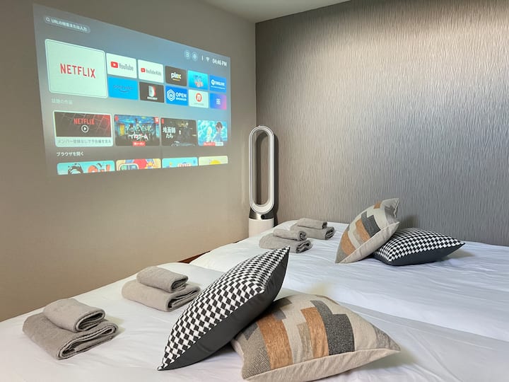 博多区＊博多駅徒歩20分/福岡空港に近い/プロジェクター - Fukuoka, Japan