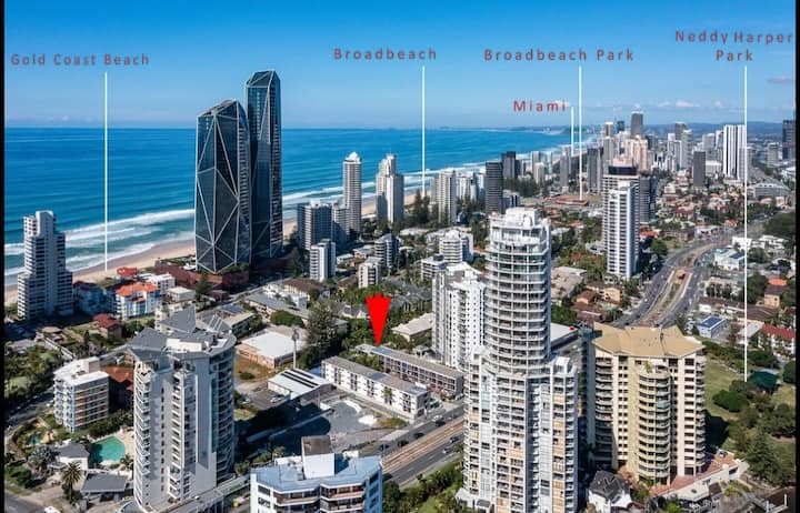 Surfside Snug - Walk To The Beach, Tram 100m - Gold Coast