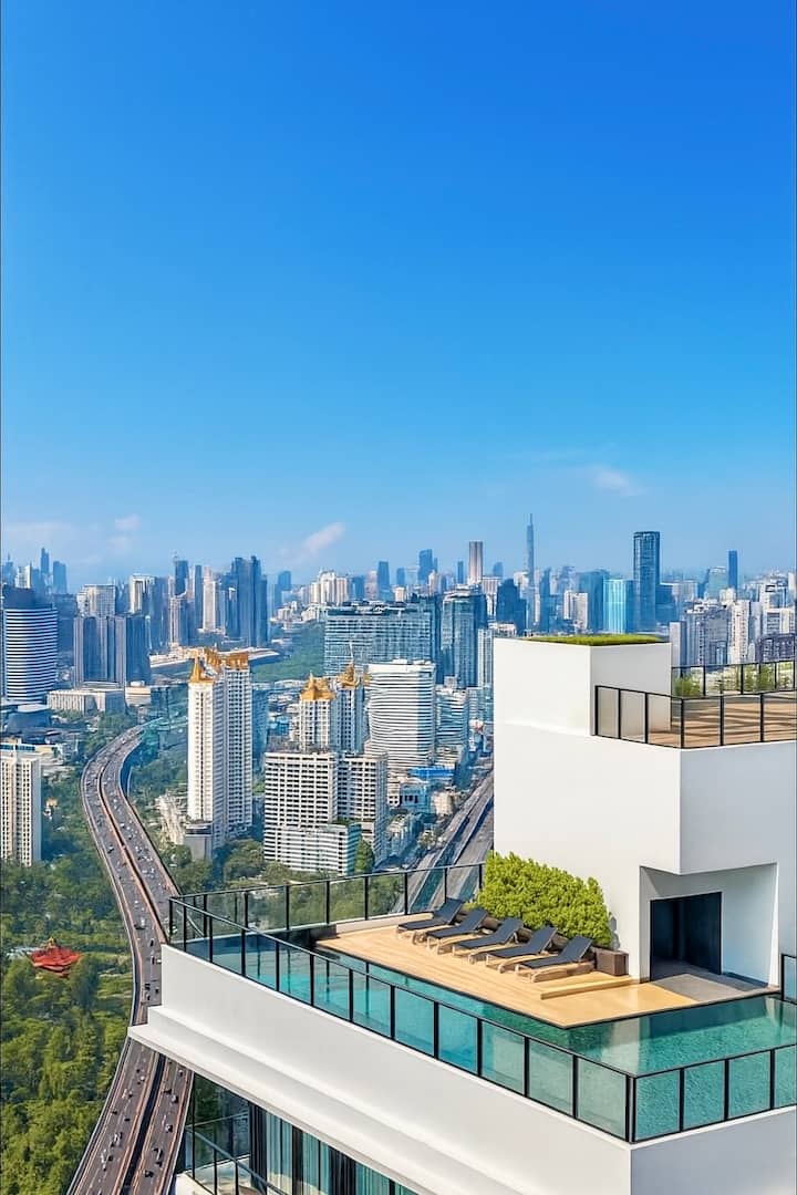 Luxury Skyline Condo Rama9 Infinityskypool&bathtub - Bangkok