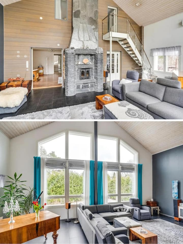 Laadukas Ja Tilava Talo Lähellä Pyhäjärveä - 坦佩雷