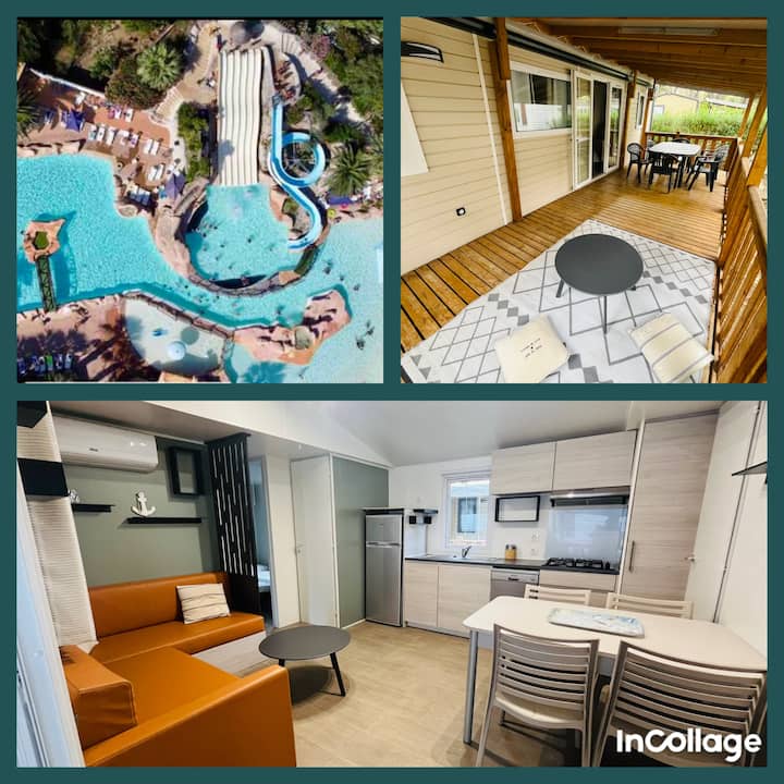 Mobilhome Bord De Mer Camping 4*«les Sables D’or » - Agde