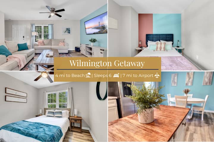 Bright Wilmington Stay | 1 Mi Uncw | 4 Mi To Beach - Wrightsville Beach, NC