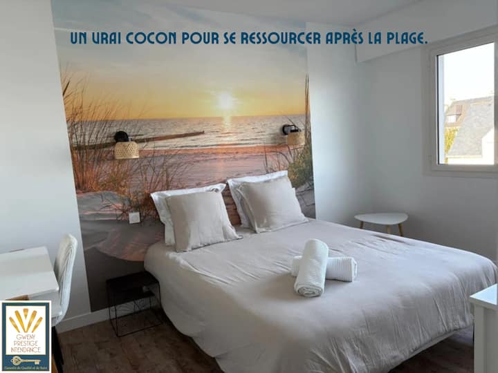 Cocon Rénové à 30m Mer – Plage à Pied & Wifi Fibre - Port-Louis