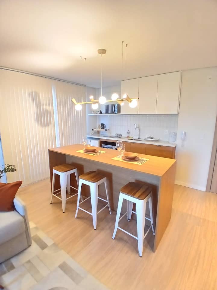 Loft Moderno Com Varanda Privativa E Vista Panorâm - Rio Grande