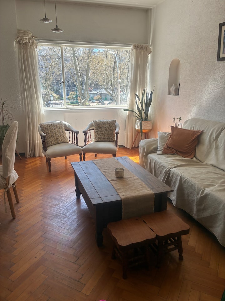 Amplio Apartamento Frente A La Plaza: Mucha Luz. - Montevideo