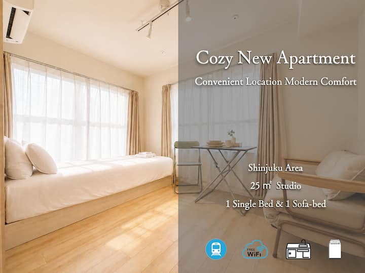Snsi2-new Apartment Convenient Location Modern 25㎡ - Shibuya City