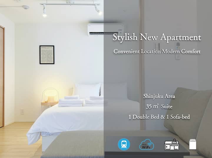 Snsi1-bright｜separate Bath&toilet｜6-min Subway 35㎡ - Shibuya Station