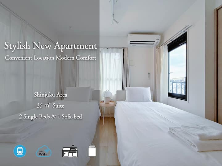 Snsi4-spacious&airy｜familyfriendly Privatebath35㎡ - Shibuya City