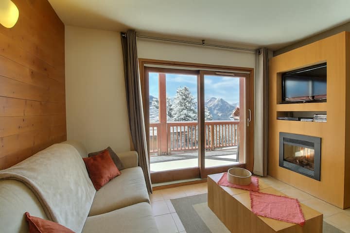 6 Personnes, Skis Aux Pieds, Vue Montagne, Parking - La Rosière