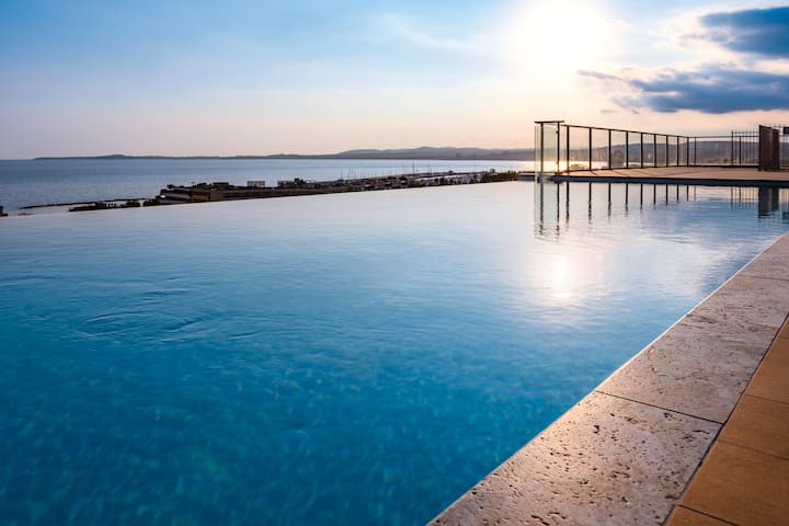 Pepite- Bord De Mer - Piscine Sur Le Toit 8 Etage - Saint-Laurent-du-Var