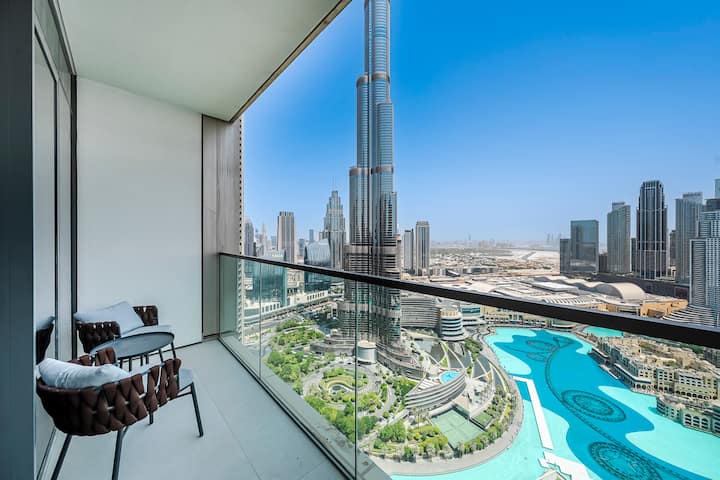 Iconic Burj Khalifa & Fountain Views, 2br Downtown - Dubai