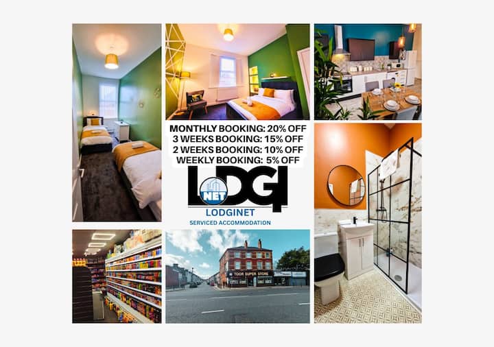 Lodginet Stays - County Luxe | 2br Flat 1 - Leasowe Castle Hotel