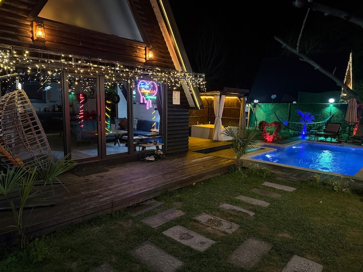 Jardin Bungalov Sapanca Sıcak Havuz Jakuzi Vi̇p-4- - Sapanca