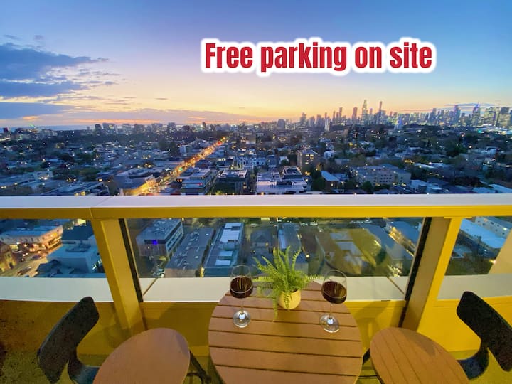 Stylish 1br Apt With Balcony &Parking Near Station - St Kilda