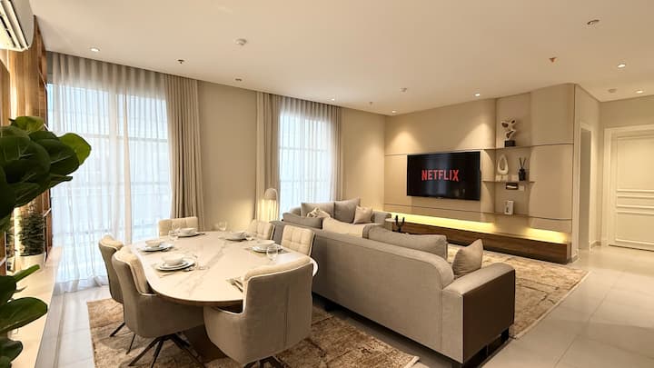 شقة فاخرة في حي الملقا / قرية الماجدية 9 - Arabia Saudita