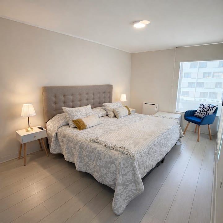 Depto. Moderno A Cuadras De La Playa Todo Cerca - Viña del Mar