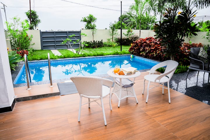Villa Anvila - 3bhk Private Pool, Pet, Bbq - India
