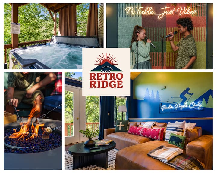 Retro Vibes+hot Tub+karaoke+fire Pit+yoga+views - Massanutten, VA