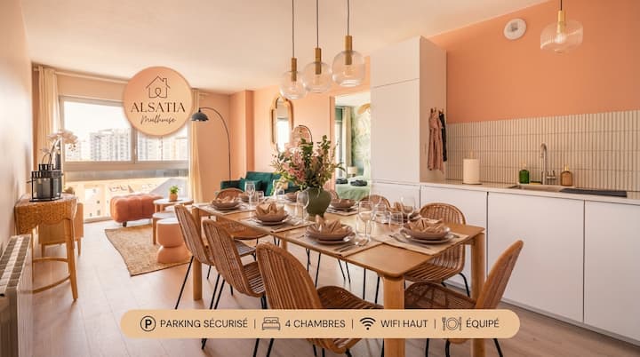 Appartement Chic Centre Parking - Mulhouse